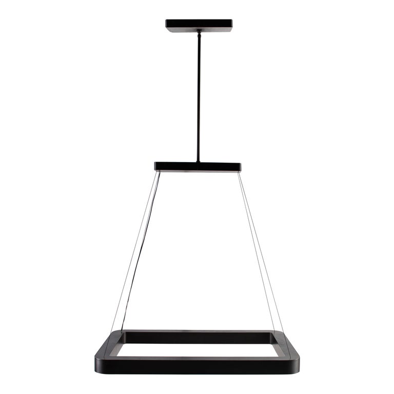 RENG, Miro, Forged Steel, Modernist Suspension Rectangular Led Light ...