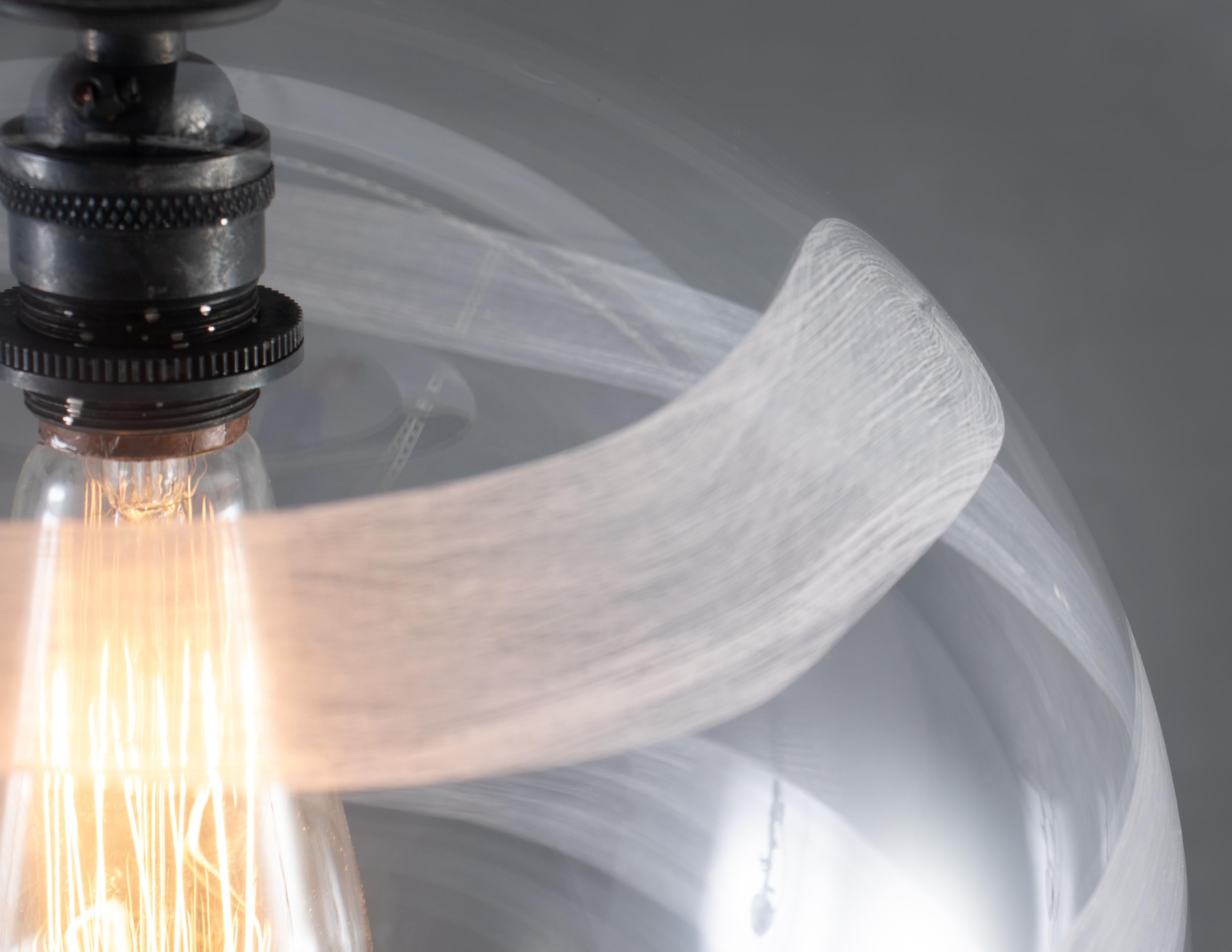 RENG, Orbita, Decorative Glass, Mouth Blown Etched Spiral Glass Globe ...