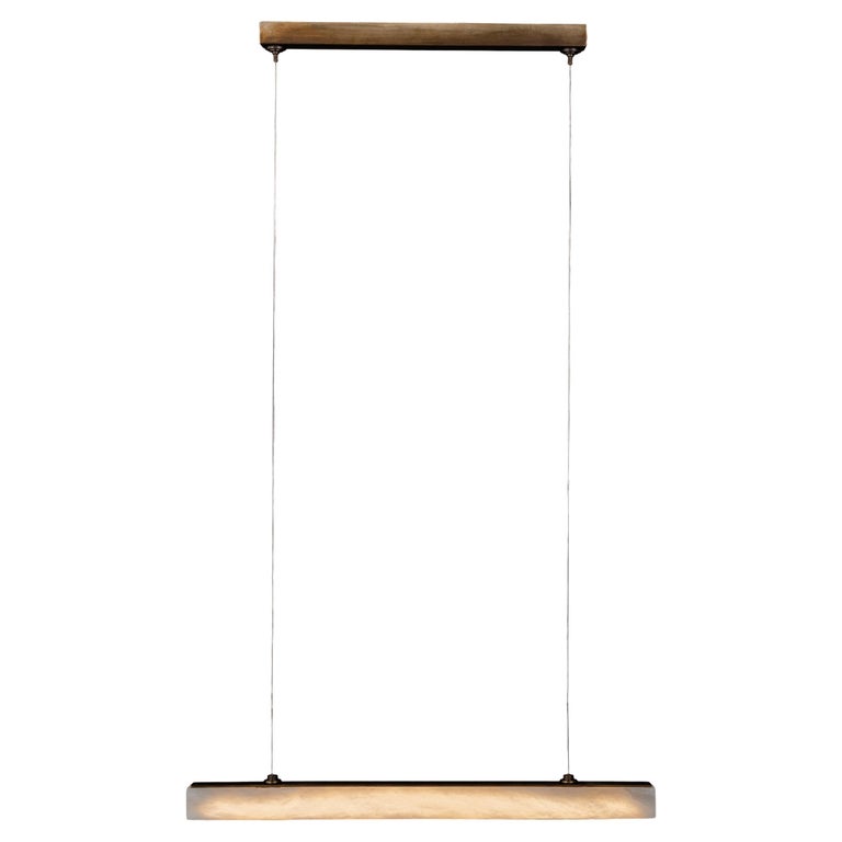 Reng, Surimu I, Alabaster Modernist Suspension Light For Sale at 1stDibs