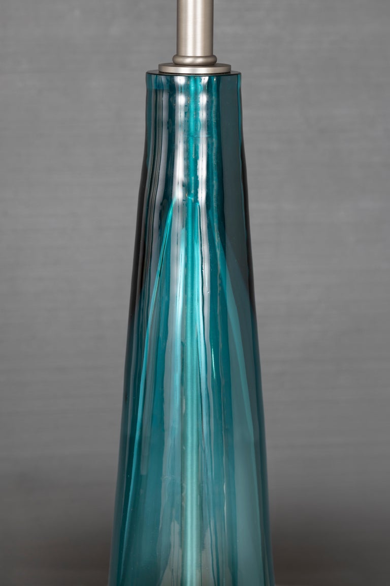 RENG, Surinda, Aqua Crystal Table Lamp For Sale at 1stDibs