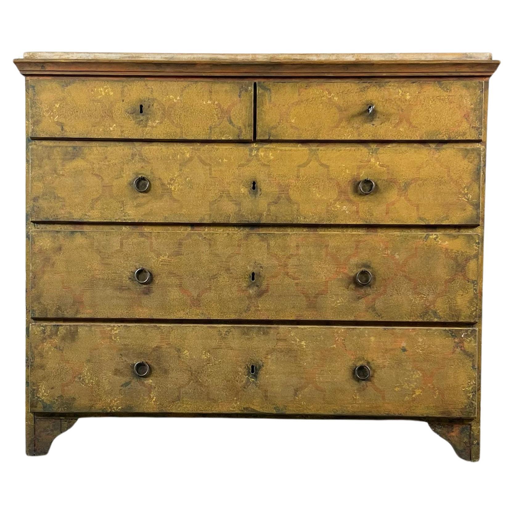 Early 20th Century Repainted Spanish Chest of Drawers at 1stDibs