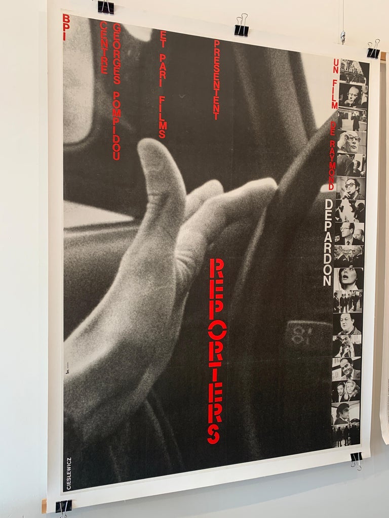 Reporters Original Vintage Film Poster by Cieslewicz, 1981 For Sale at ...