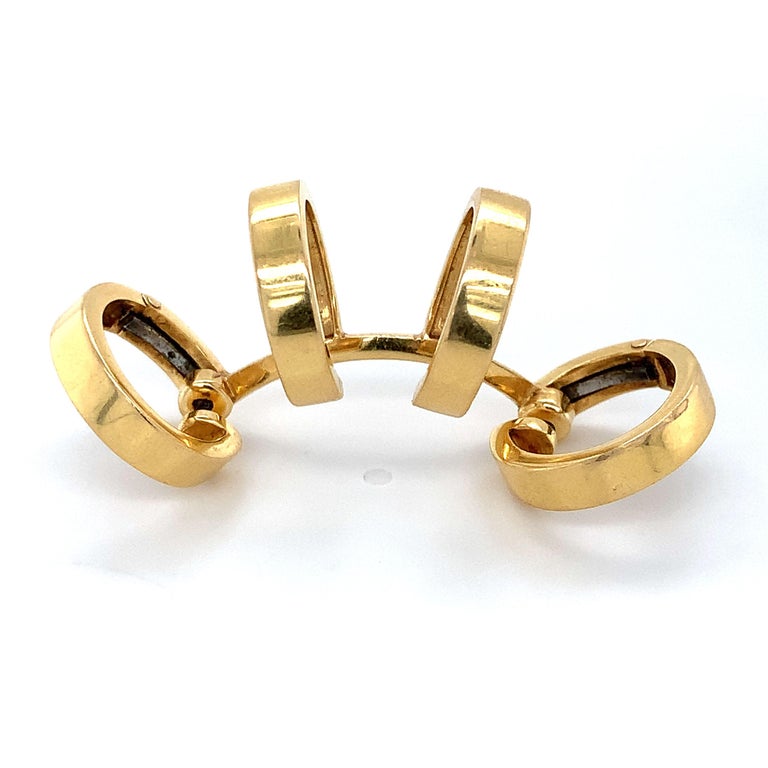 Repossi 18k Yellow Gold 4 Hoop Ear Cuff / Ear Climber Single Earring ...