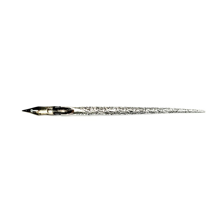 Repousse Sterling Silver Fountain Pen at 1stDibs