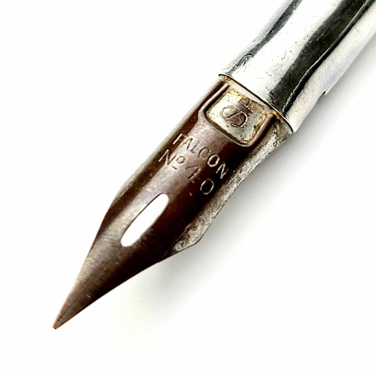 Repousse Sterling Silver Fountain Pen at 1stDibs