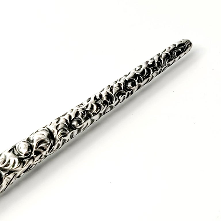 Repousse Sterling Silver Fountain Pen at 1stDibs