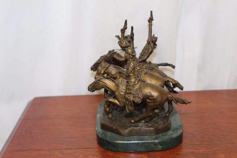 Reproduction Coming Thru the Rye Solid Bronze Sculpture at 1stDibs