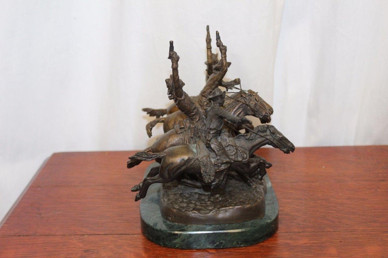 Reproduction Coming Thru the Rye Solid Bronze Sculpture at 1stDibs