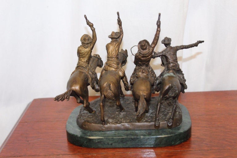 Reproduction Coming Thru the Rye Solid Bronze Sculpture at 1stDibs