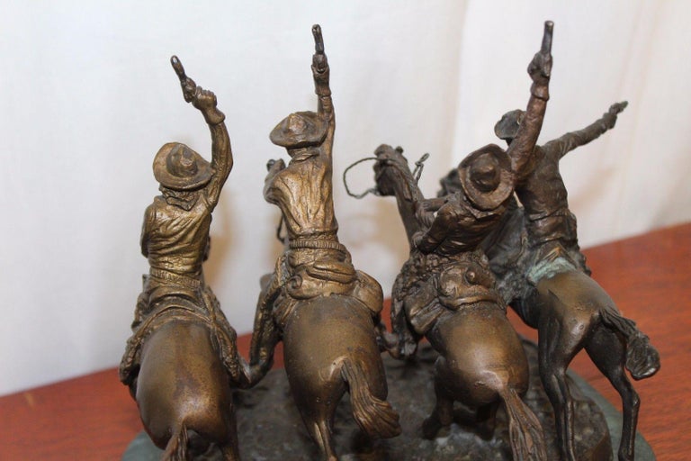 Reproduction Coming Thru the Rye Solid Bronze Sculpture at 1stDibs