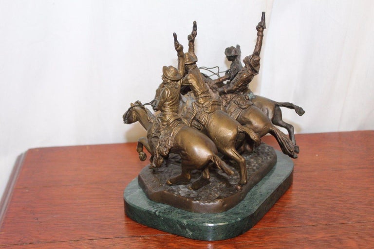 Reproduction Coming Thru the Rye Solid Bronze Sculpture at 1stDibs