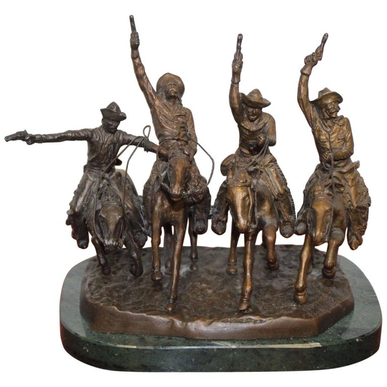 Reproduction Coming Thru the Rye Solid Bronze Sculpture at 1stDibs