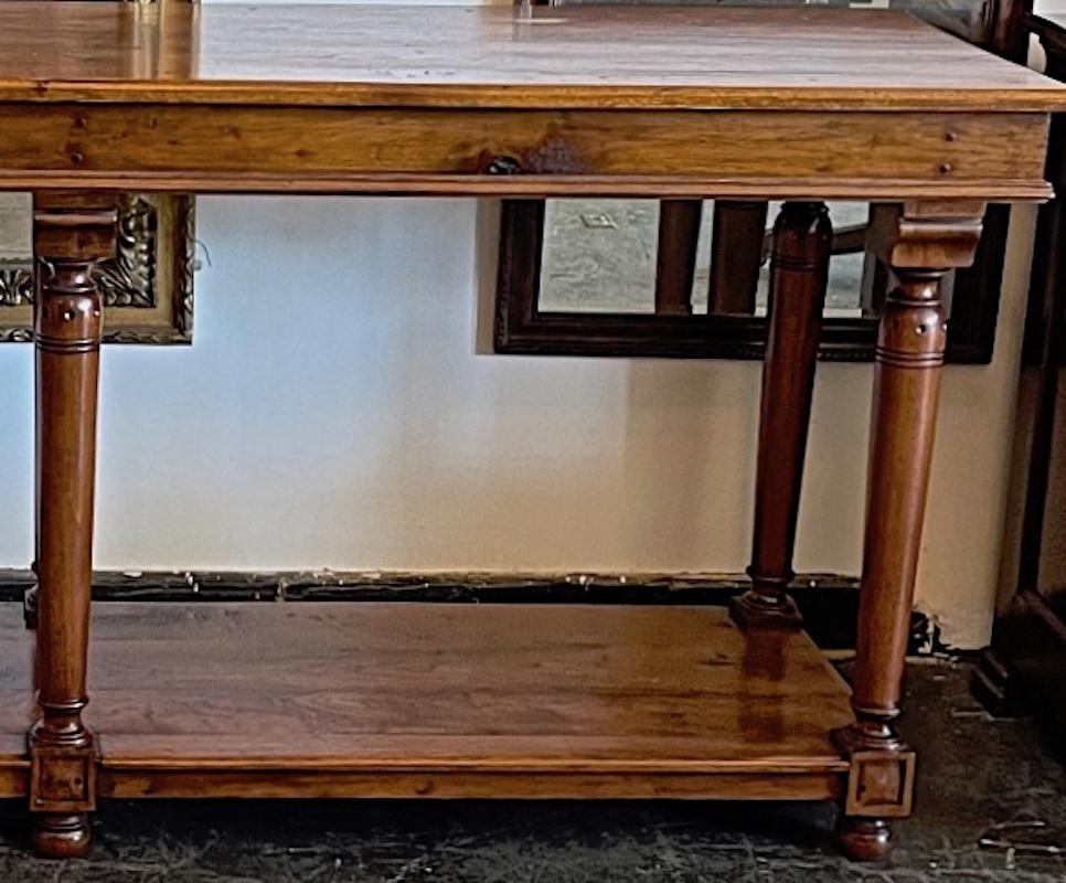 Reproduction of a French 19th Century Stained Walnut Console Table at ...