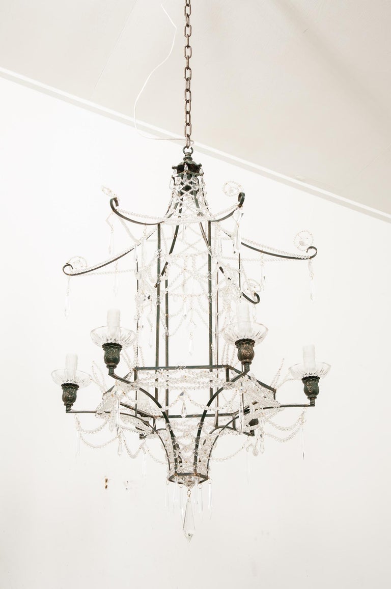 Reproduction Pagoda Style Lantern Chandelier For Sale at 1stDibs