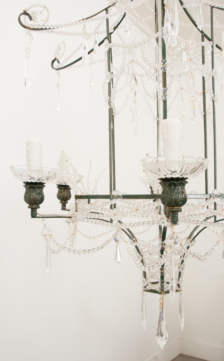 Reproduction Pagoda Style Lantern Chandelier For Sale at 1stDibs