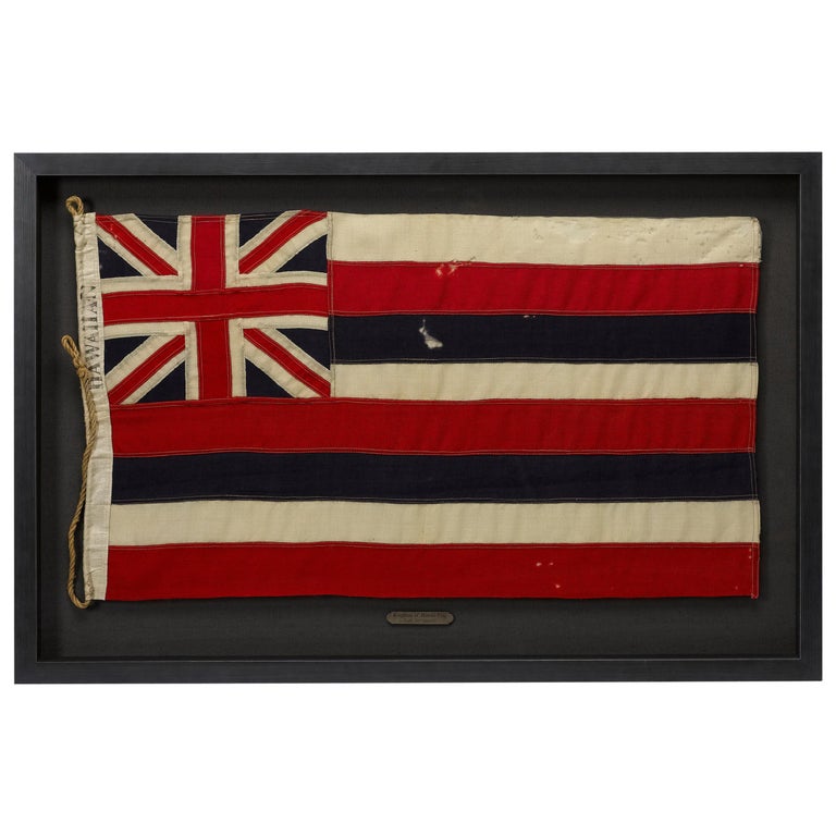 Republic of Hawaii Naval Stern Flag, circa 1894-1898 at 1stDibs