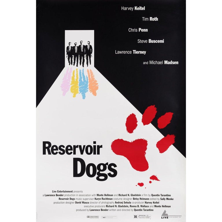 Reservoir Dogs 1992 U.S. One Sheet Film Poster For Sale at 1stDibs