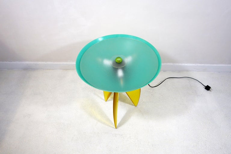 Resin and Fiberglass Table Lamp Postmodern Style by Steve Zoller at 1stDibs