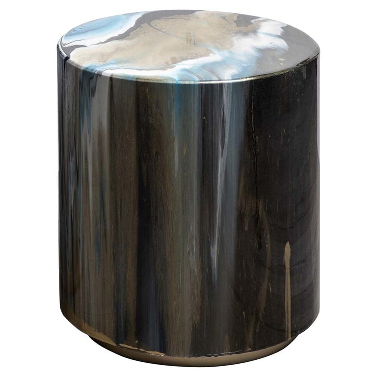 Resin Drip Side Table #1 For Sale at 1stDibs