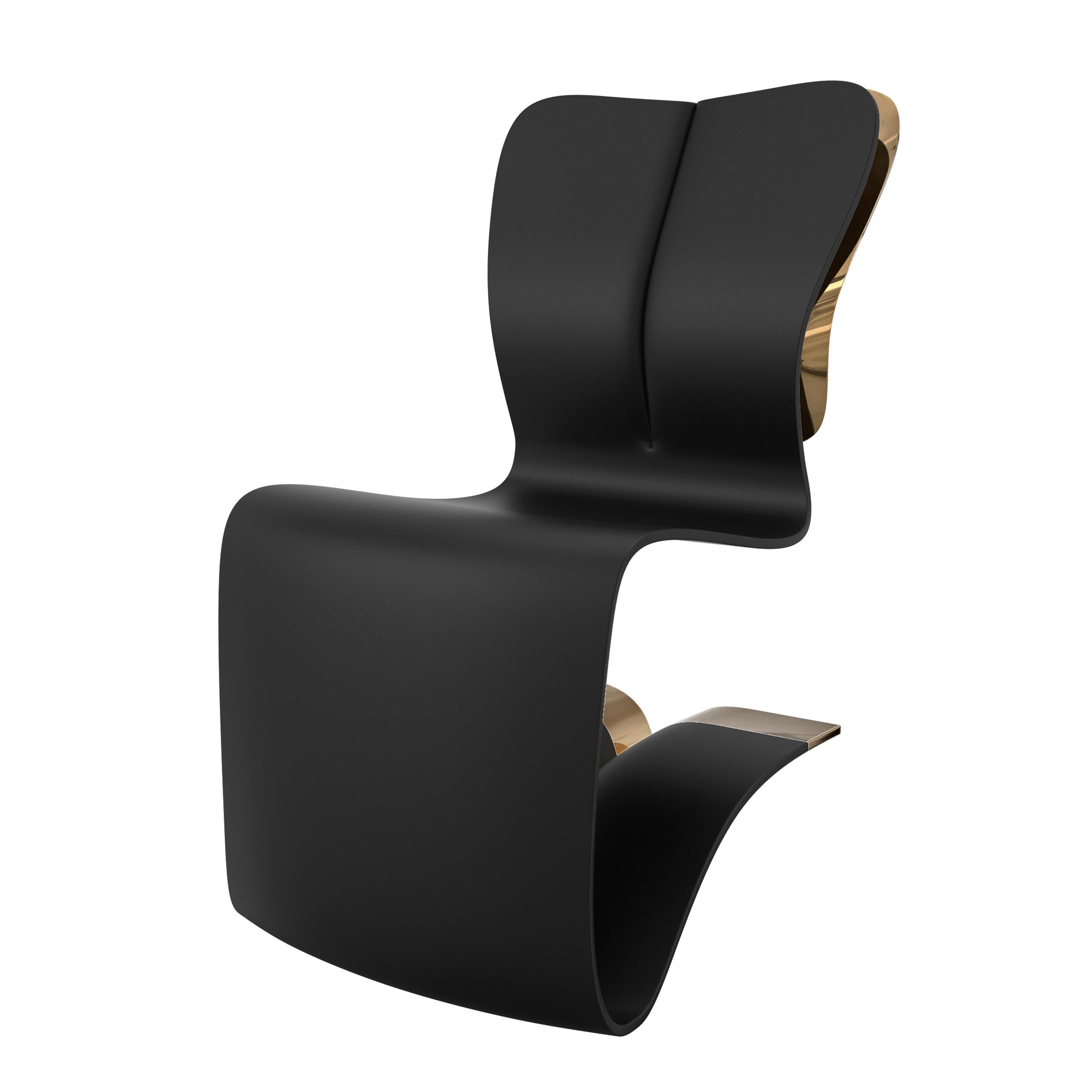 "Respiro" Set of Eight, Limited Edition, Dining Room Chair with Bronze ...