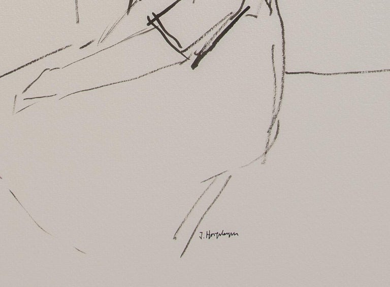 Resting Woman Portrait Unframed Drawing Ink 100% Cotton Paper Black ...