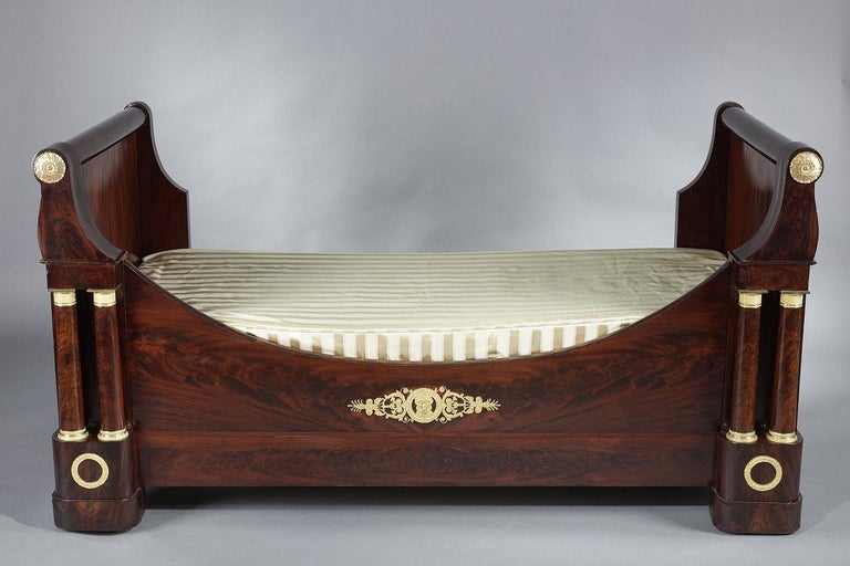 Restoration Period Mahogany and Gilt Bronze Sofa Bed, 19th Century For ...