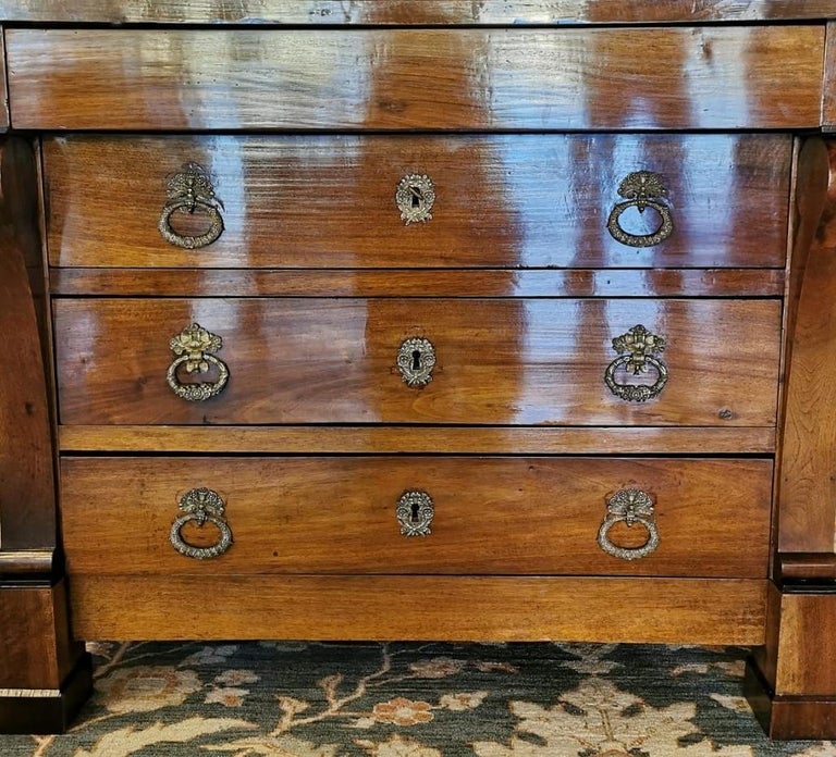 Restoration French Chest of Drawers in Walnut For Sale at 1stDibs
