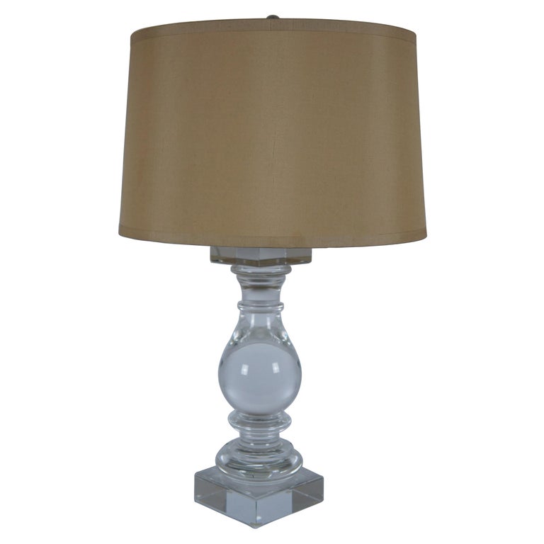 Restoration Hardware Modern Crystal Bannister Table Lamp Baluster Light ...
