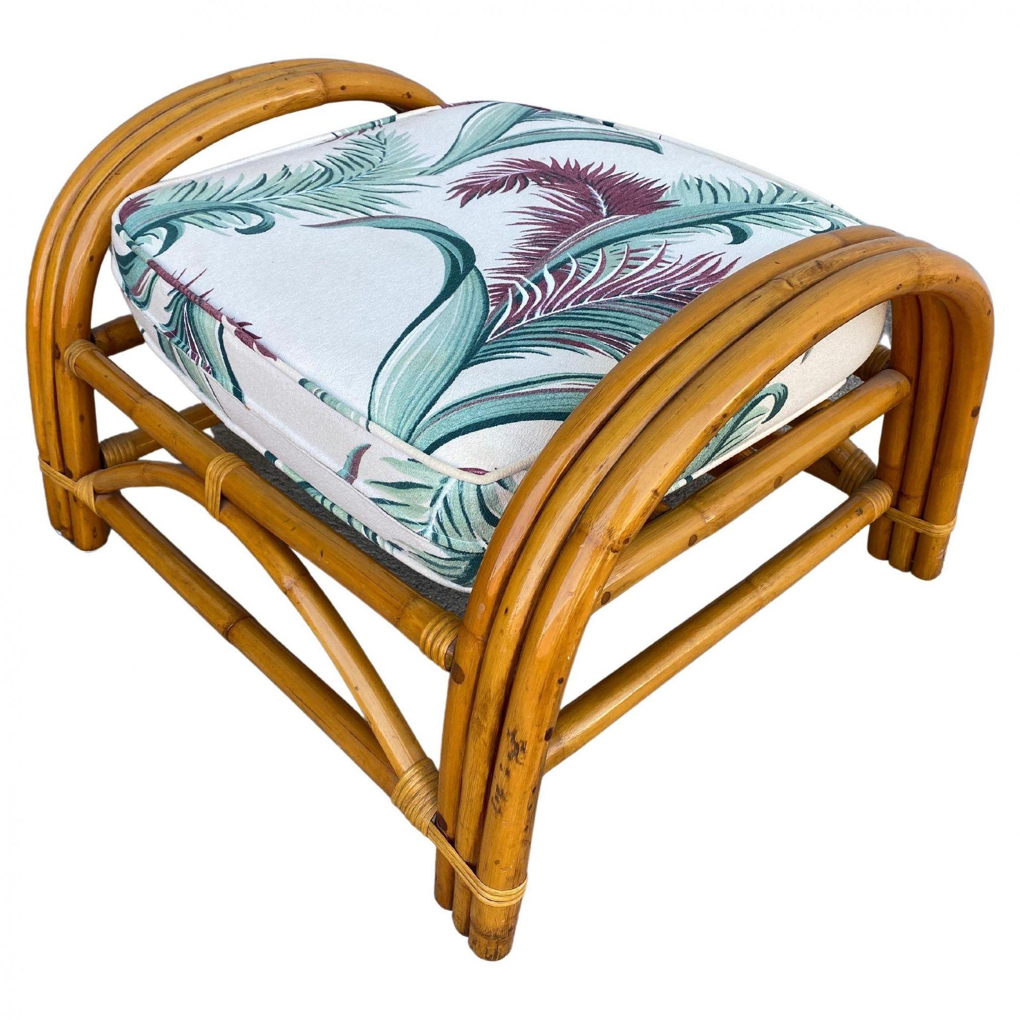 Restored Original Paul Frankl 3-Strand Half Moon Lounge Chair Cobra ...