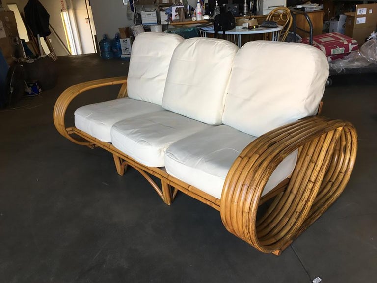 Restored 6-Strand "Infinity" Arm Lounge Chair With Arched Base For Sale ...