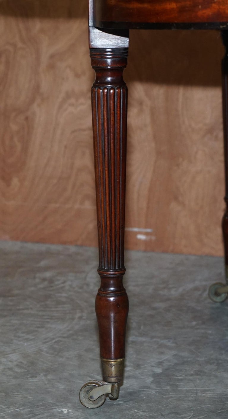 Restored Antique 1830 William IV Figured Hardwood Extending Dining ...