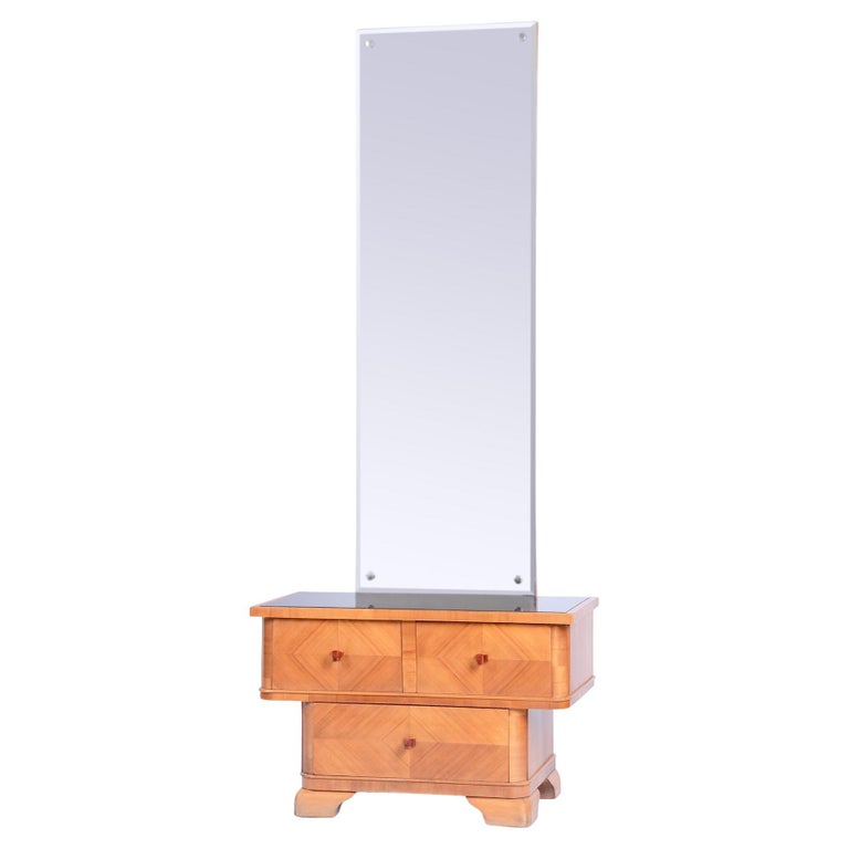dressing table with mirror used