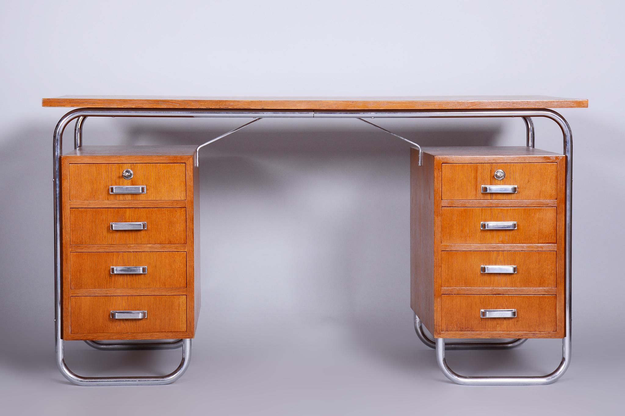 Restored Bauhaus Beech Writing Desk Made in 1930s by Mücke, Melder ...