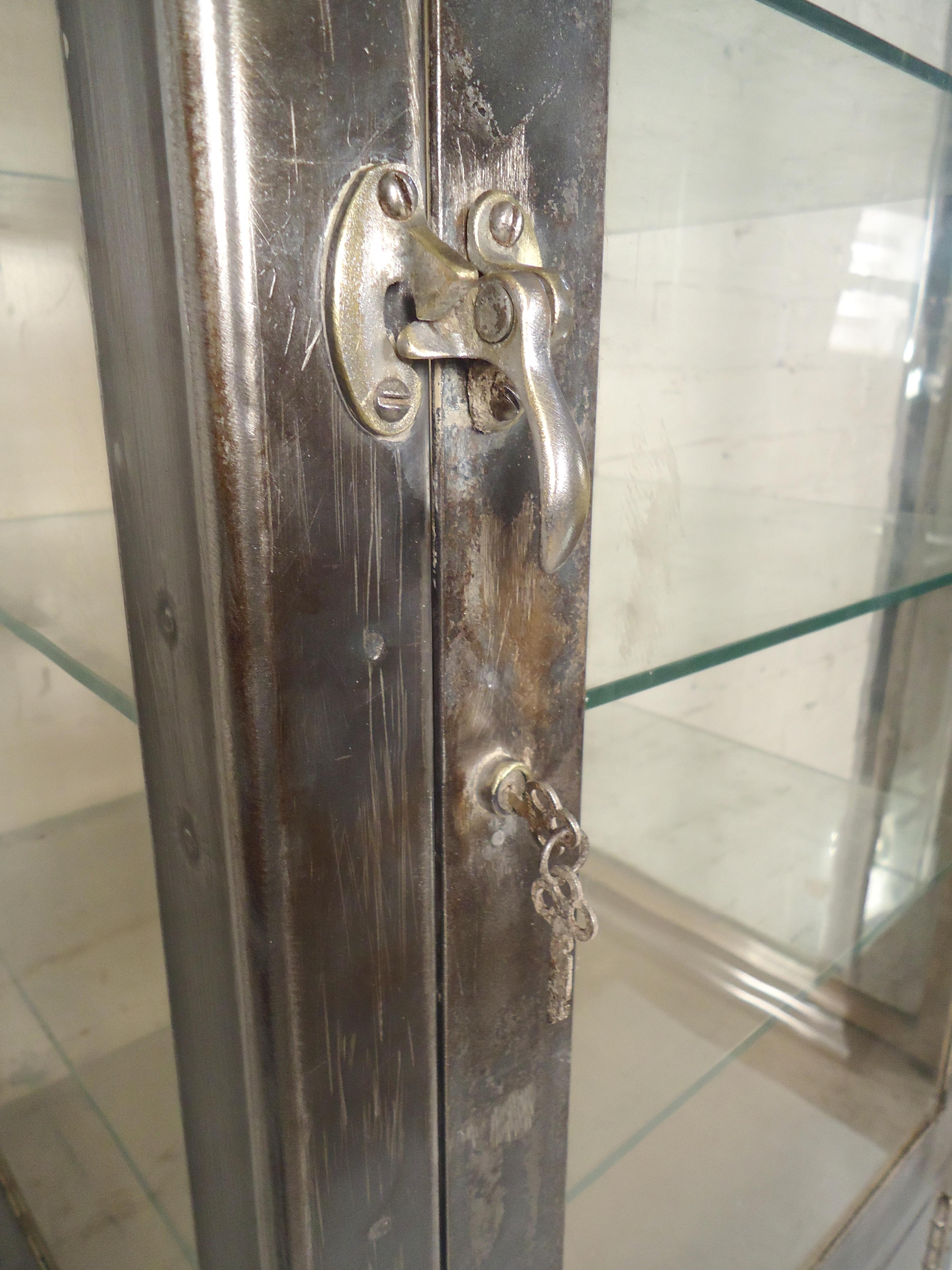 Restored Industrial Display Cabinet at 1stDibs | industrial china ...