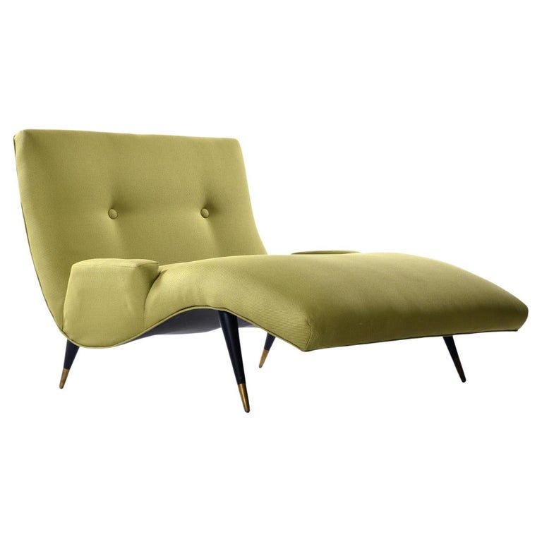 Restored Mid-Century Modern Adrian Pearsall Style Wave Chaise Lounge ...