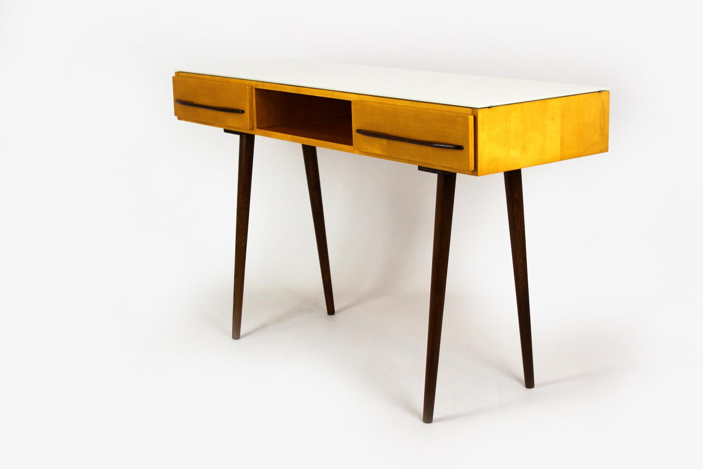 Restored Midcentury Writing Desk or Console Table from Up Zavody, 1960s ...