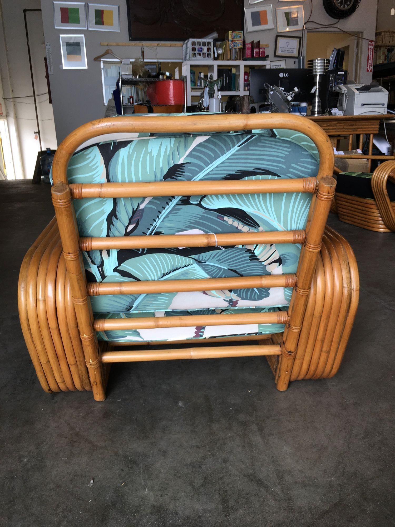 Restored Paul Frankl Style Pretzel Rattan Lounge Chair, Beverly Palms ...