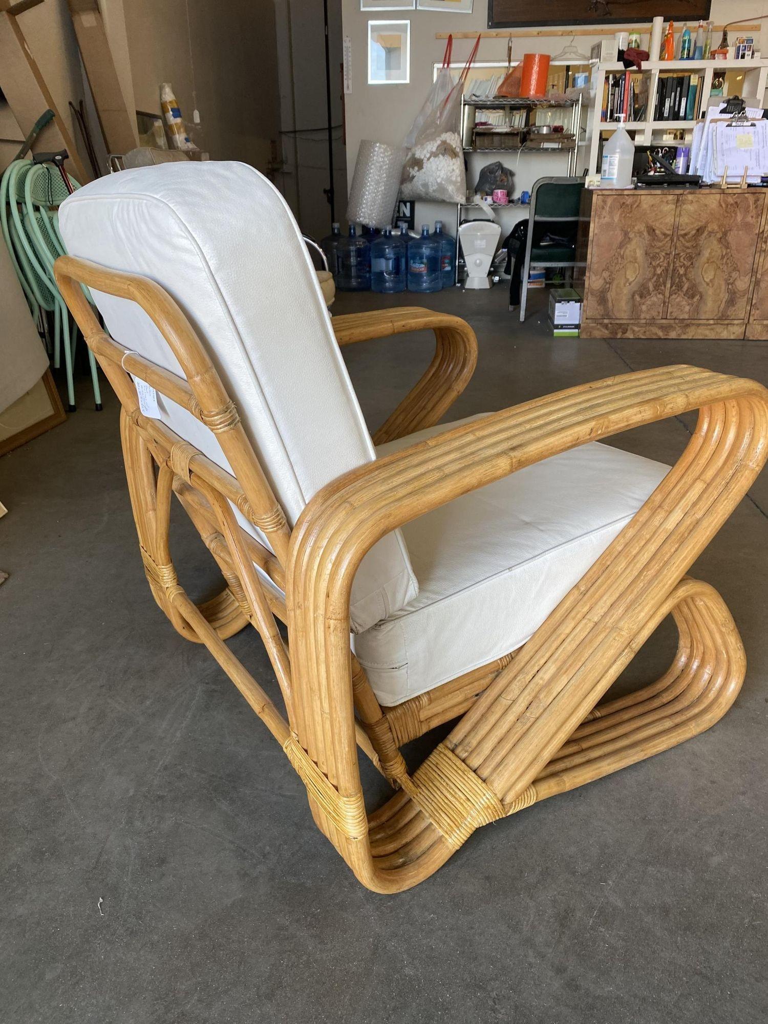 Restored Rare Five-Strand 'Double Triangle' Lounge Chair with Floating ...