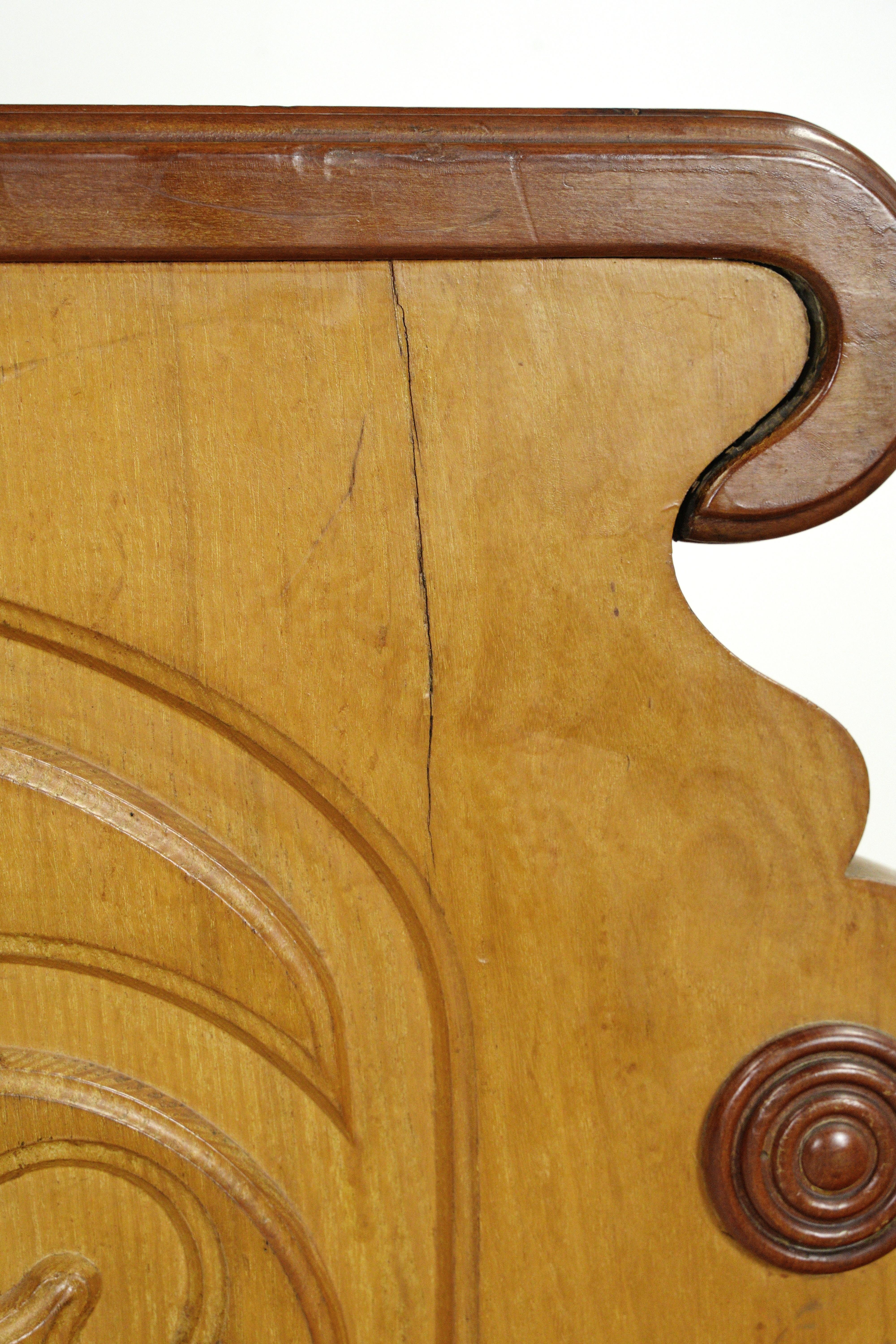 Restored Reclaimed 47 in. Medium Tone Pine Pew Bench For Sale at 1stDibs