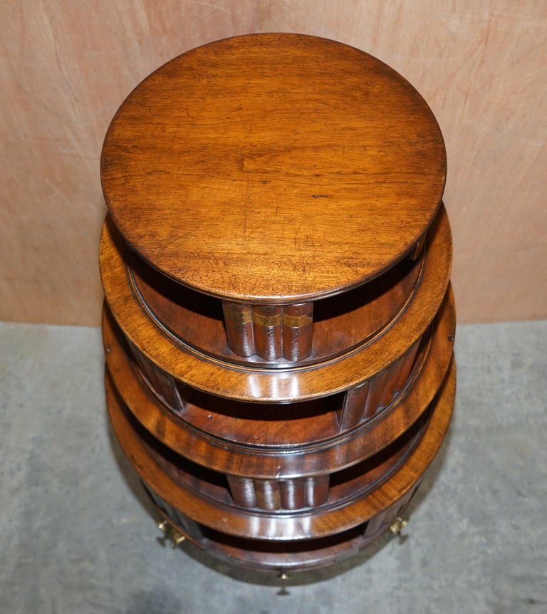 Restored Regency circa 1810 Revolving Hardwood Library Bookcase with ...