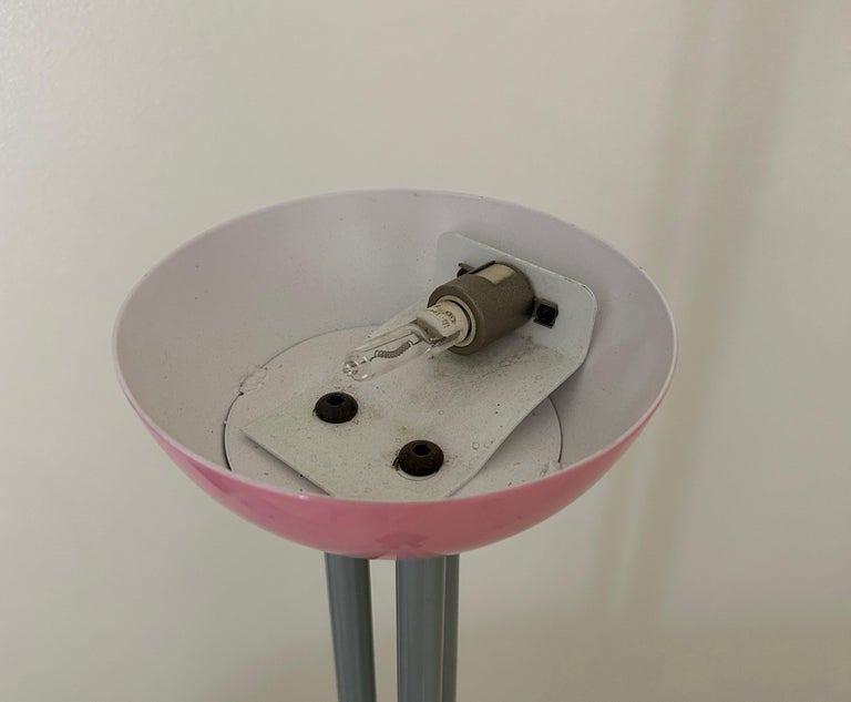 Restored Ron Rezek Floor Lamp Torchiere For Sale at 1stDibs