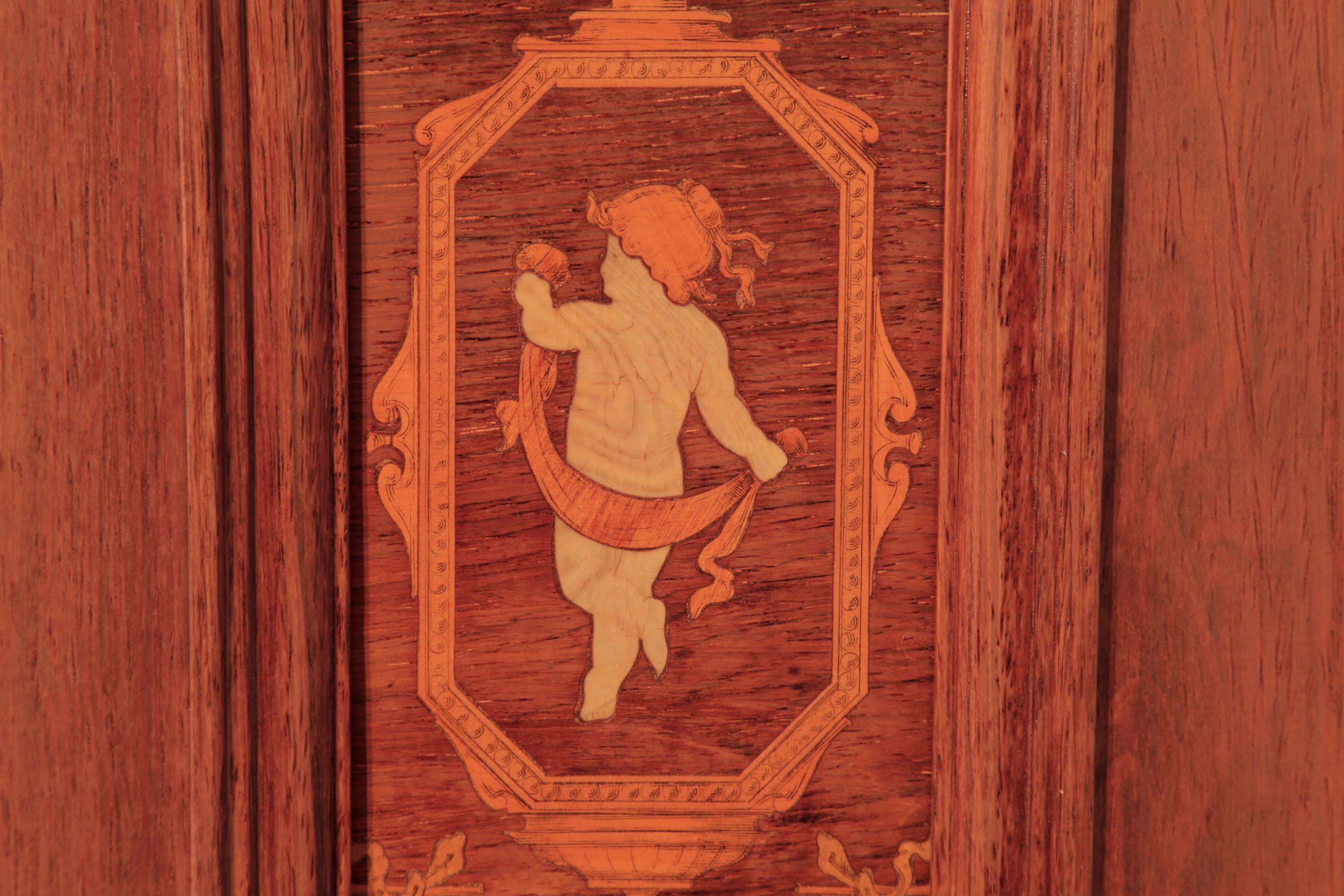 Restored Steinway Upright Piano Inlaid Panel Classical Scene Dancing ...