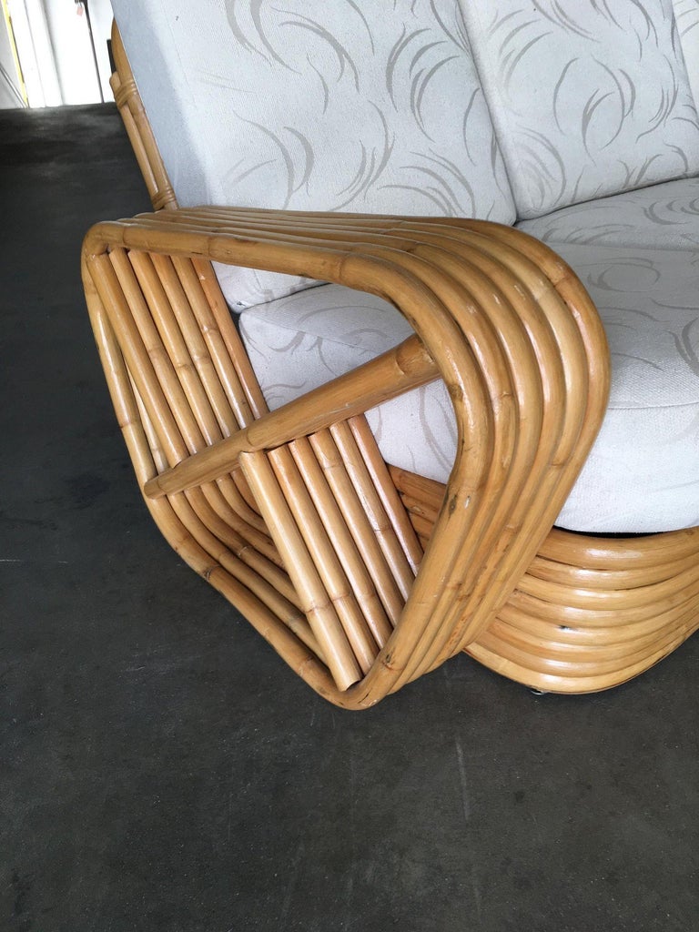 Restored Style Six-Strand Square Pretzel Sectional Sofa by Paul Frankl ...