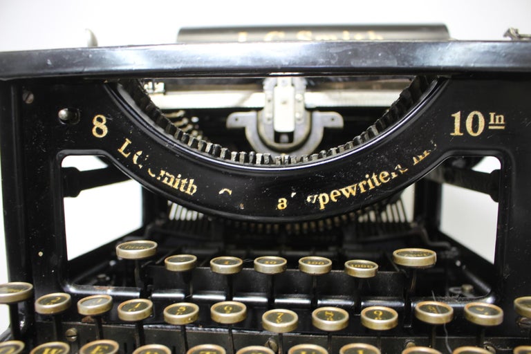 Restored Typewriter/ LC Smith 8-10, USA, 1915s For Sale at 1stDibs
