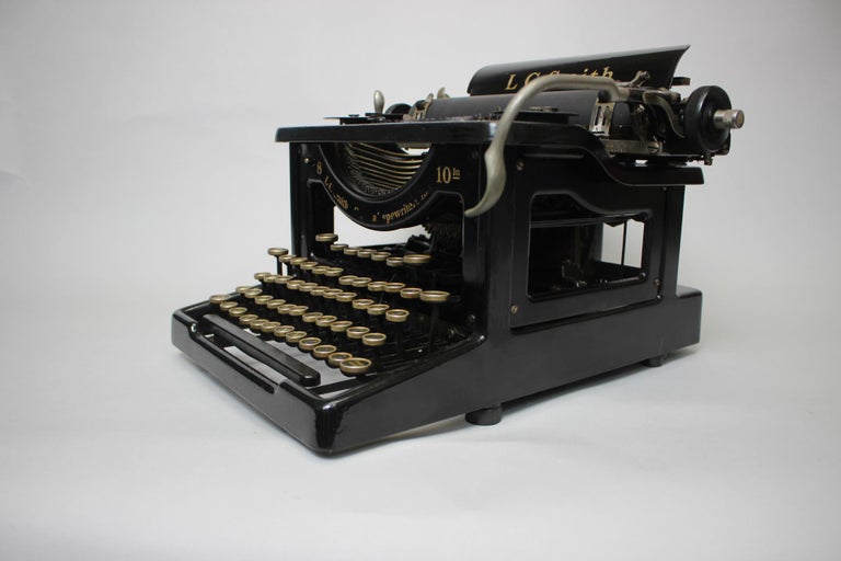 Restored Typewriter/ LC Smith 8-10, USA, 1915s For Sale at 1stDibs