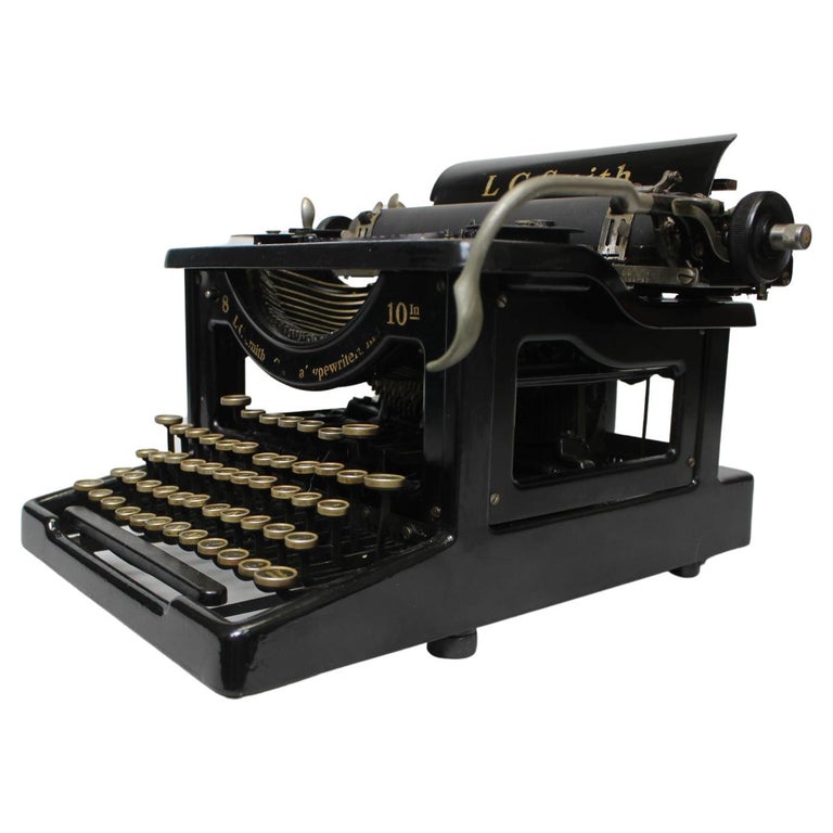 Restored Typewriter/ LC Smith 8-10, USA, 1915s For Sale at 1stDibs
