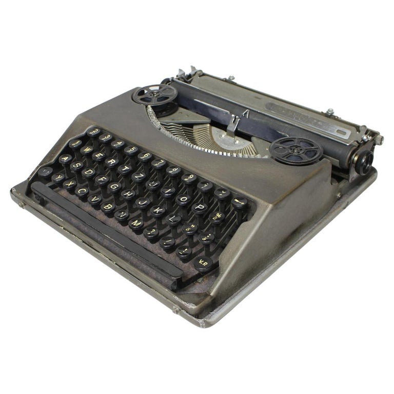 Restored Typewriter, Paillard, Switzerland, 1915 For Sale at 1stDibs