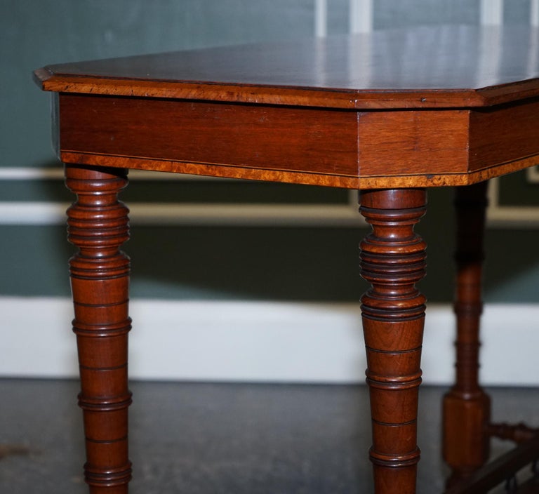 Restored Victorian Carved Walnut Whatnot Console Table For Sale at 1stDibs