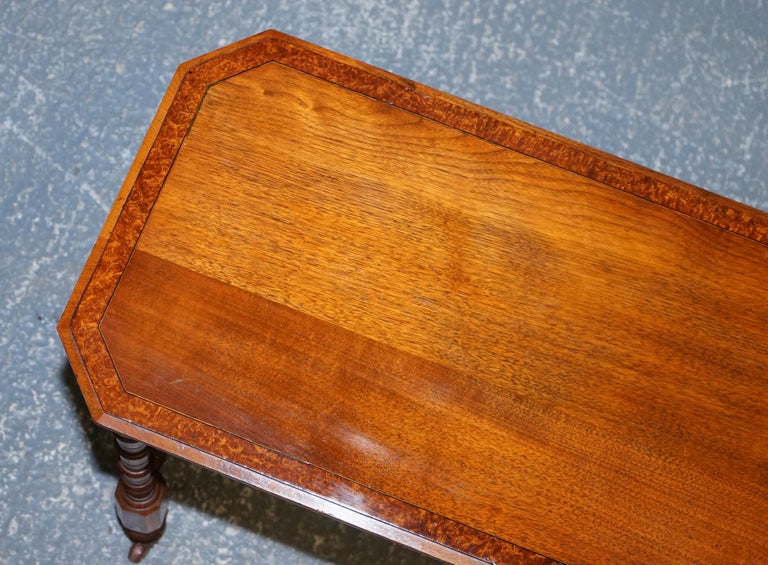 Restored Victorian Carved Walnut Whatnot Console Table For Sale at 1stDibs