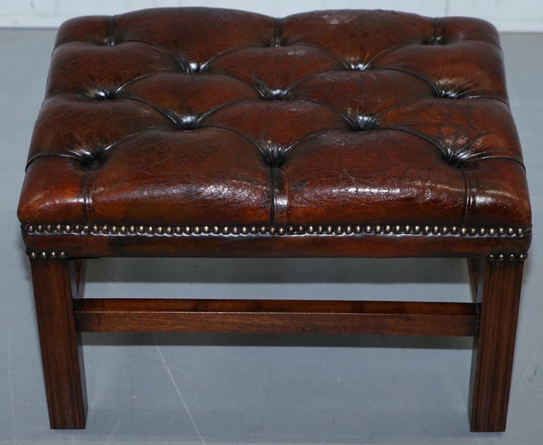 Restored Vintage Handmade in England Chesterfield Wingback Armchair and ...